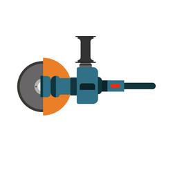 Angle grinder hand technology manufacturing Vector Image