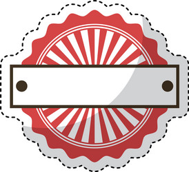 Circle seal stamp frame Royalty Free Vector Image