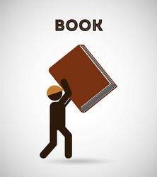 Delivery service books Royalty Free Vector Image