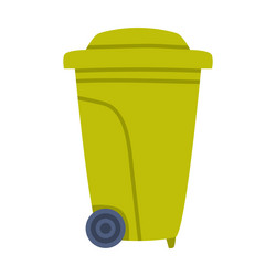 Dustbin for garbage sort and recycle with growing Vector Image