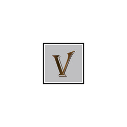 Letter v logo Royalty Free Vector Image - VectorStock
