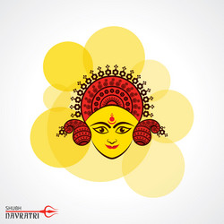 Navratri utsav greeting card Royalty Free Vector Image