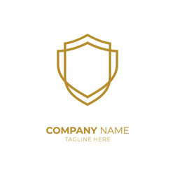 Shield frame logo Royalty Free Vector Image - VectorStock