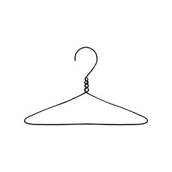 Hand drawn doodle hanger Royalty Free Vector Image