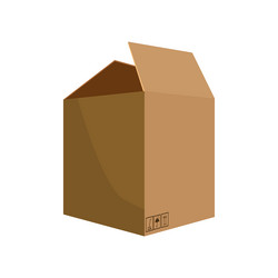 Big carton box cartoon Royalty Free Vector Image