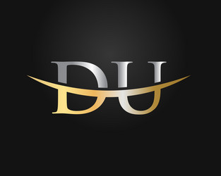 Swoosh letter lg logo design for business Vector Image