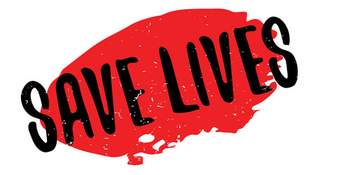 Save lives rubber stamp Royalty Free Vector Image