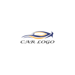 Solar power car logo design abstract Royalty Free Vector