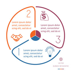 Circle Infographic Three Vector Images (over 10,000)