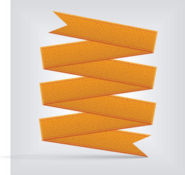 3d double banner ribbon design element Royalty Free Vector