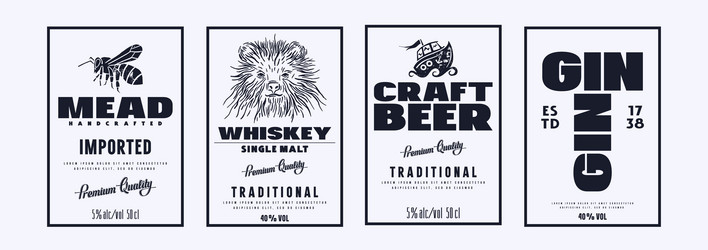 Gin Label Template Vector Images (over 600)