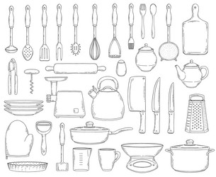 Kitchen Tools Sketch Vector Images (over 5,500)