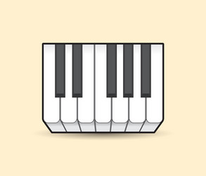 Piano isolated Royalty Free Vector Image - VectorStock