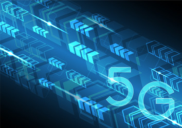 5g technology abstract arrow background Royalty Free Vector