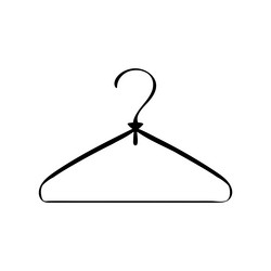 Hand drawn doodle hanger Royalty Free Vector Image