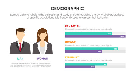 10 female 90 male comparison infographic Vector Image