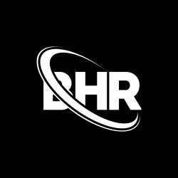 Bhr logo letter design Royalty Free Vector Image