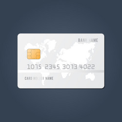 Realistic detailed credit card Royalty Free Vector Image