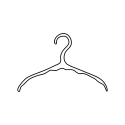 Hand drawn doodle hanger Royalty Free Vector Image