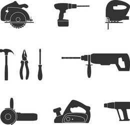 Simple icon working tools Royalty Free Vector Image