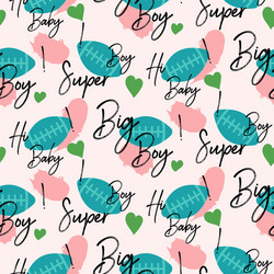 Sports balls in blue and white seamless pattern Vector Image