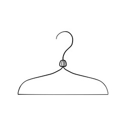 Hand drawn doodle hanger Royalty Free Vector Image