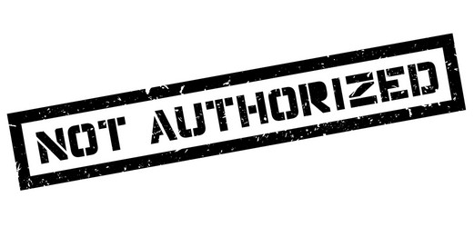 Authorized and unauthorized rubber stamp set Vector Image