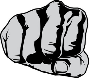 Fist punch poster Royalty Free Vector Image - VectorStock