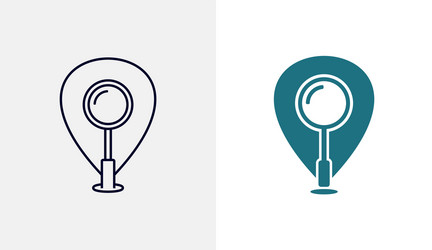 Travel point flat icon template design Royalty Free Vector