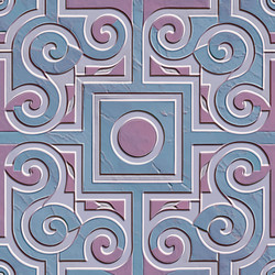 Marble art deco emboss greek 3d seamless pattern Vector Image