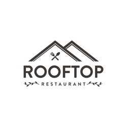 Abstract house roff logo rooftop icon Royalty Free Vector