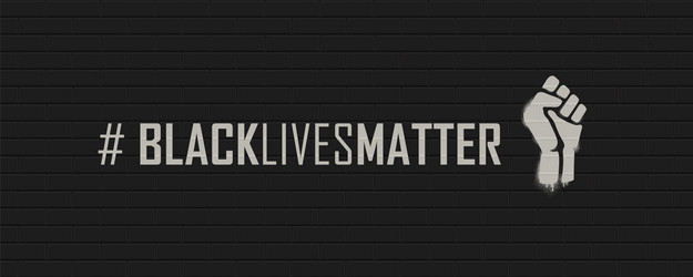 Protest poster with text blm black lives matter Vector Image