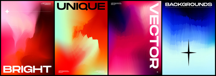 Bright posters and social media design templates Vector Image