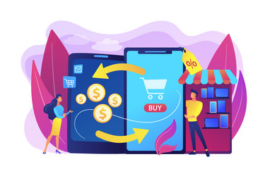 Mobile device trade-in concept Royalty Free Vector Image