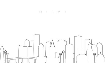 Miami Landmarks Outline Vector Images (over 110)