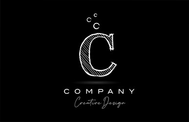 X pencil drawing alphabet letter logo icon Vector Image