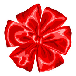 Red bow Royalty Free Vector Image - VectorStock