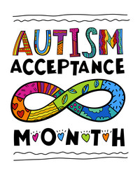 Autism acceptance month autistic spectrum Vector Image