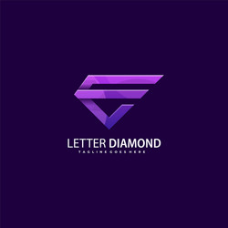 Letter gi diamond logo concept Royalty Free Vector Image
