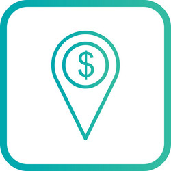 Business location icon Royalty Free Vector Image