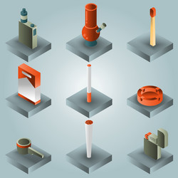 Isometric flowering cannabis plants growing indoor