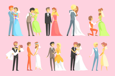 Couple Getting Married Vector Images (over 380)
