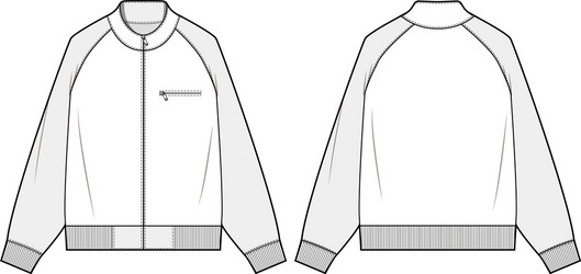 Zip-up cotton-fleece hoodie technical fashion Vector Image