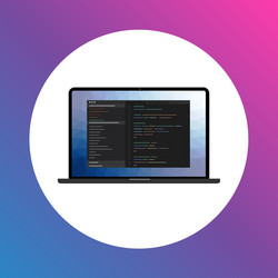 Design computer programming Royalty Free Vector Image