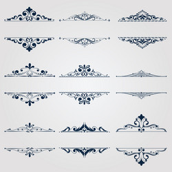 Set of vintage design elements Royalty Free Vector Image