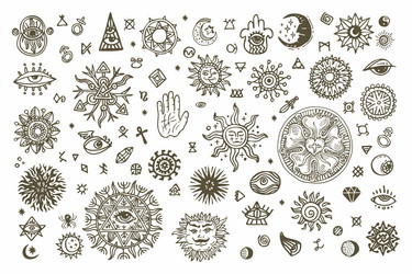 Freemason Occult Pattern Vector Images (over 300)