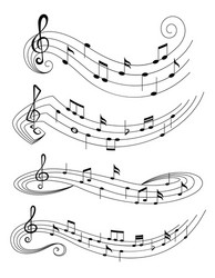 Music Notes Scroll Vector Images (over 600)