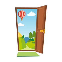 Open and close Royalty Free Vector Image - VectorStock