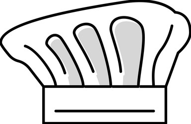 Chefs hat cartoon drawing Royalty Free Vector Image