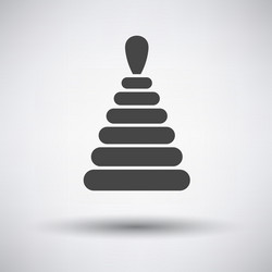 Pyramid scheme icon in simple black design Vector Image